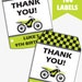 Motorcycle Party Thank You Tags Printable Favor Tags for a - Etsy