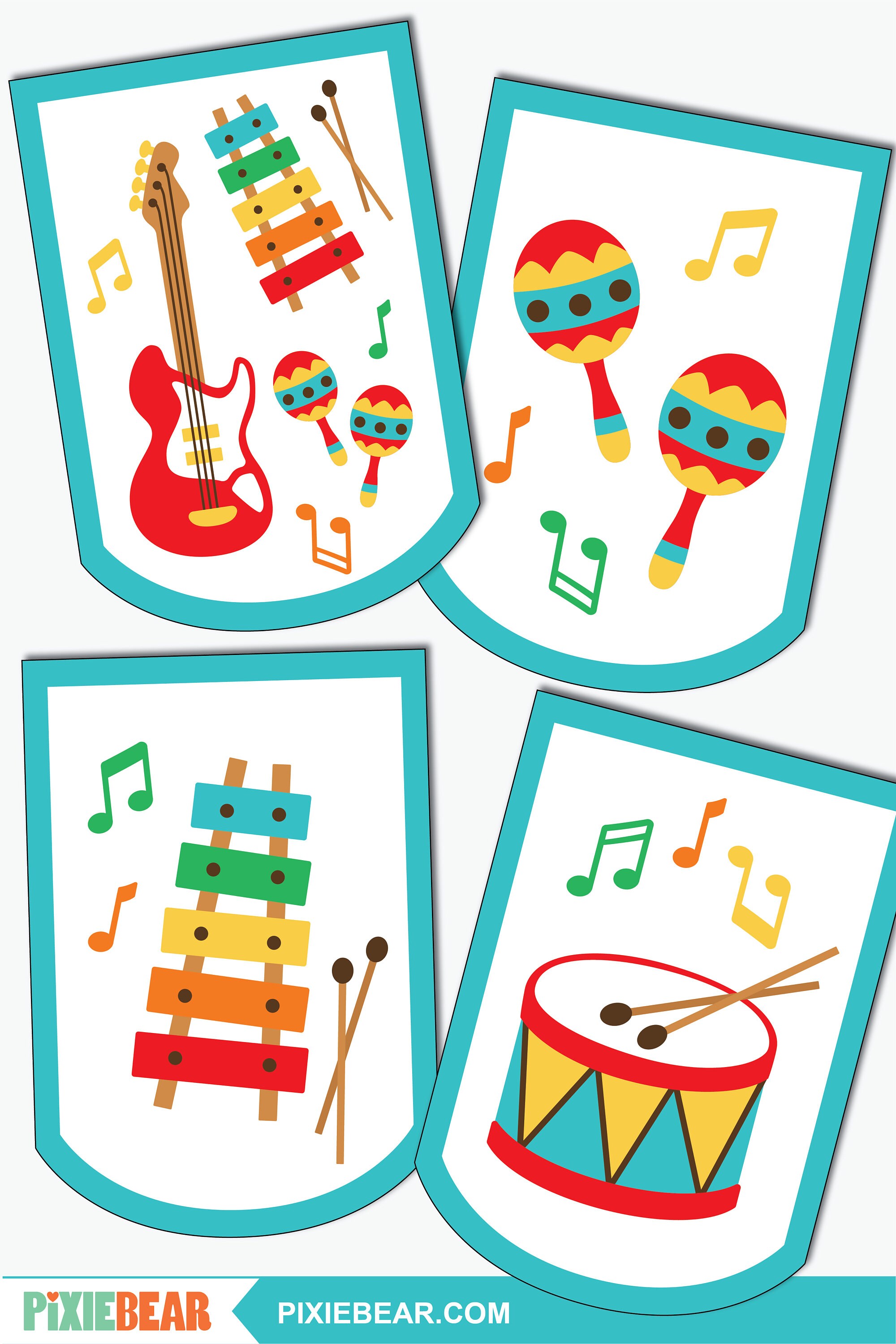 Music Birthday Banner Printable First Birthday Banner | Etsy Canada