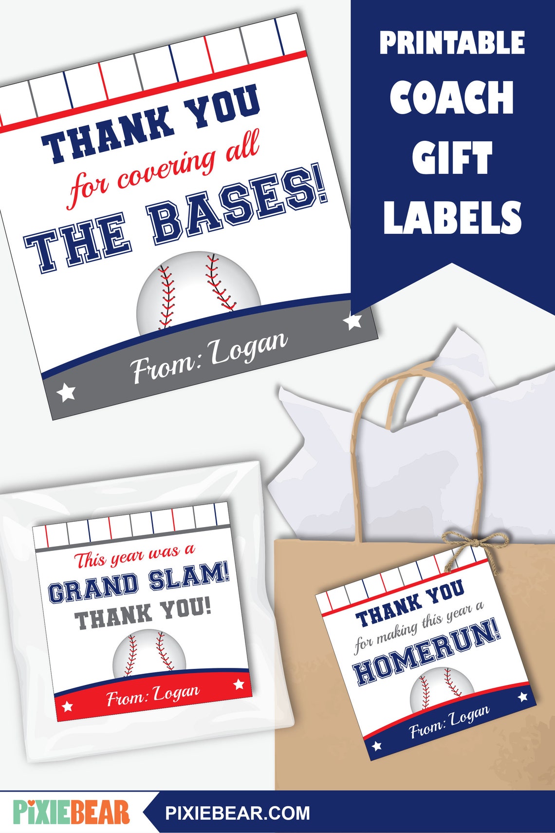 Baseball Teacher Appreciation Tag Printable Baseball Coach - Etsy Israel