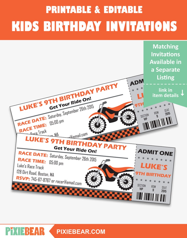 Motorcycle Party Food Labels Printable Decorations for a - Etsy Canada