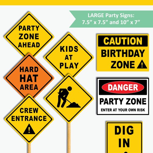 Instant Download Construction Party Printable Construction - Etsy