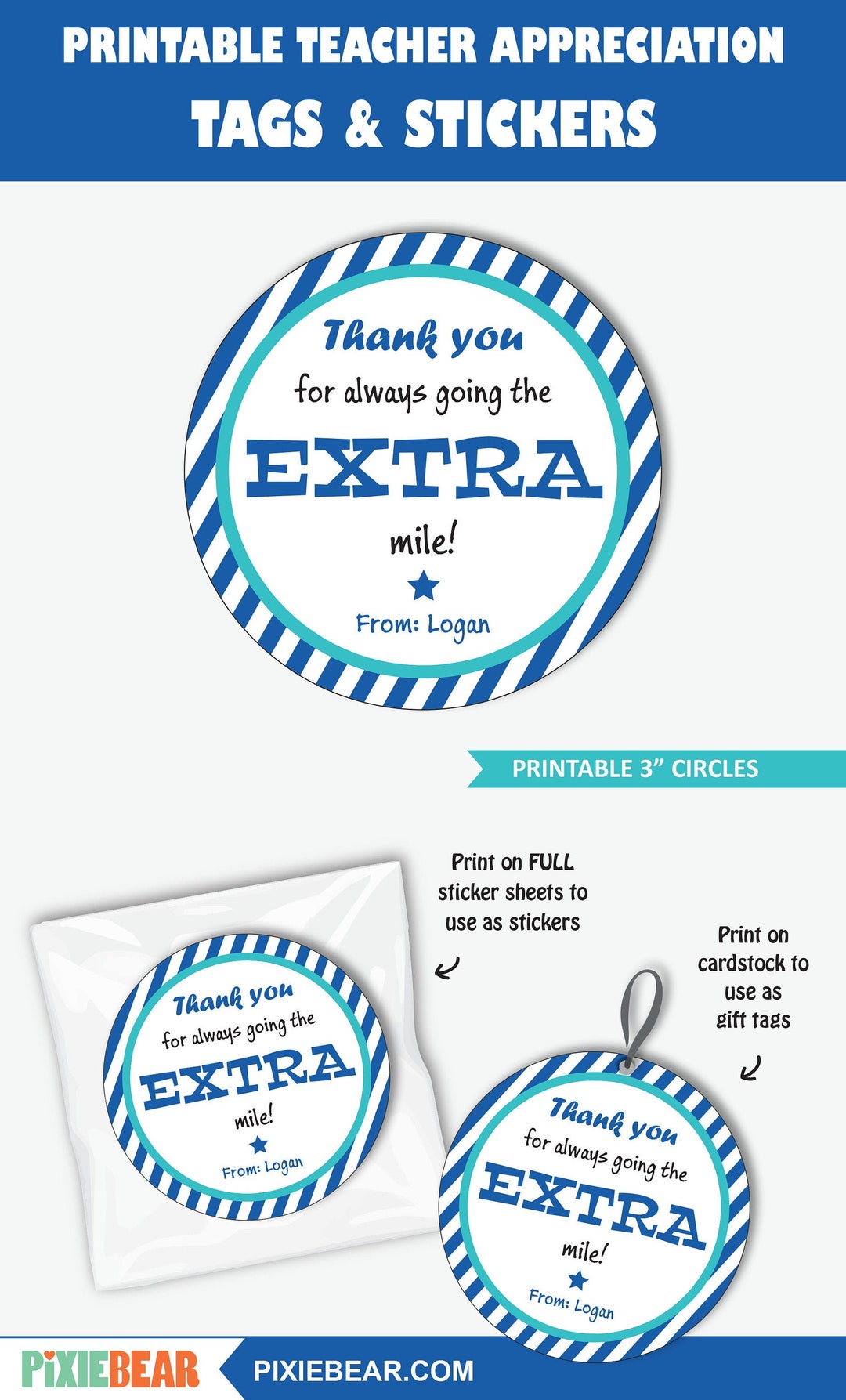 Teacher Appreciation Gum Tag Printable Extra Teacher Appreciation ...