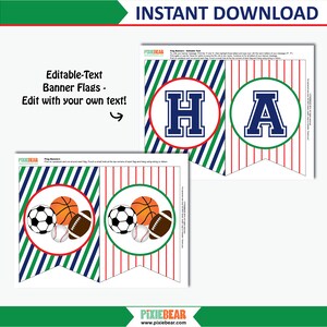 All Star Birthday Banner Printable Sport Banner for an All - Etsy