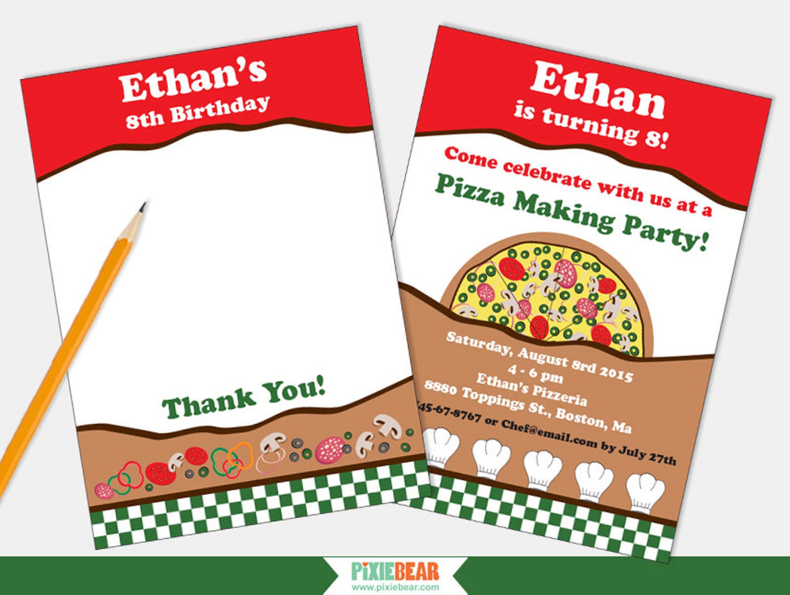 Pizza Party Invitation Pizza Invitation Pizza Party Invite - Etsy