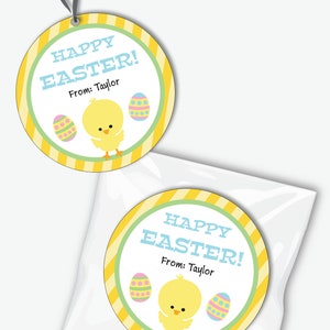 Printable Easter Treat Tags Easter Stickers for School Favors ...