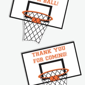Basketball Thank You Tags Printable Basketball Favor Tags, Basketball ...
