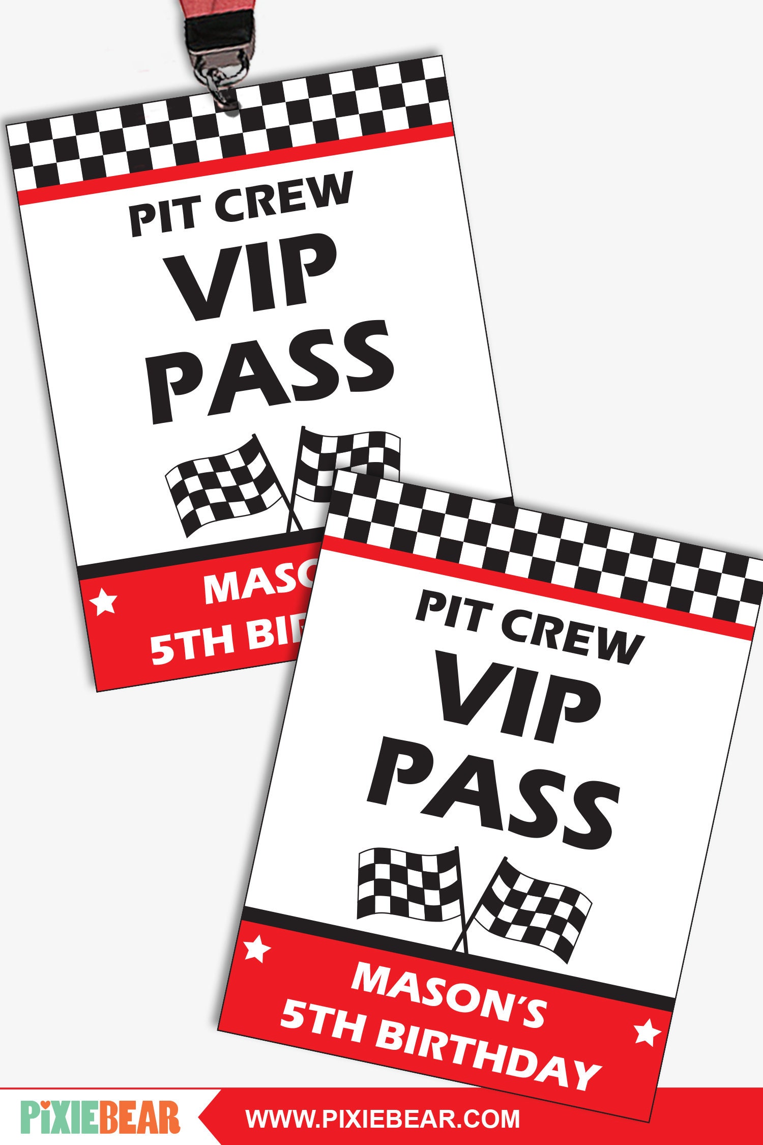 Race Car Birthday VIP Passes Race Car Party VIP Pass Race - Etsy Israel