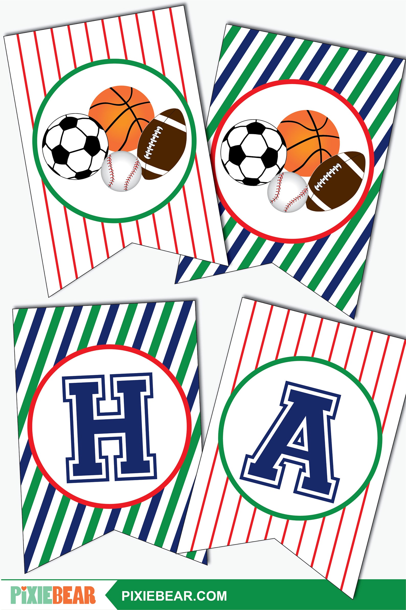 All Star Birthday Banner Printable Sport Banner for an All - Etsy Israel