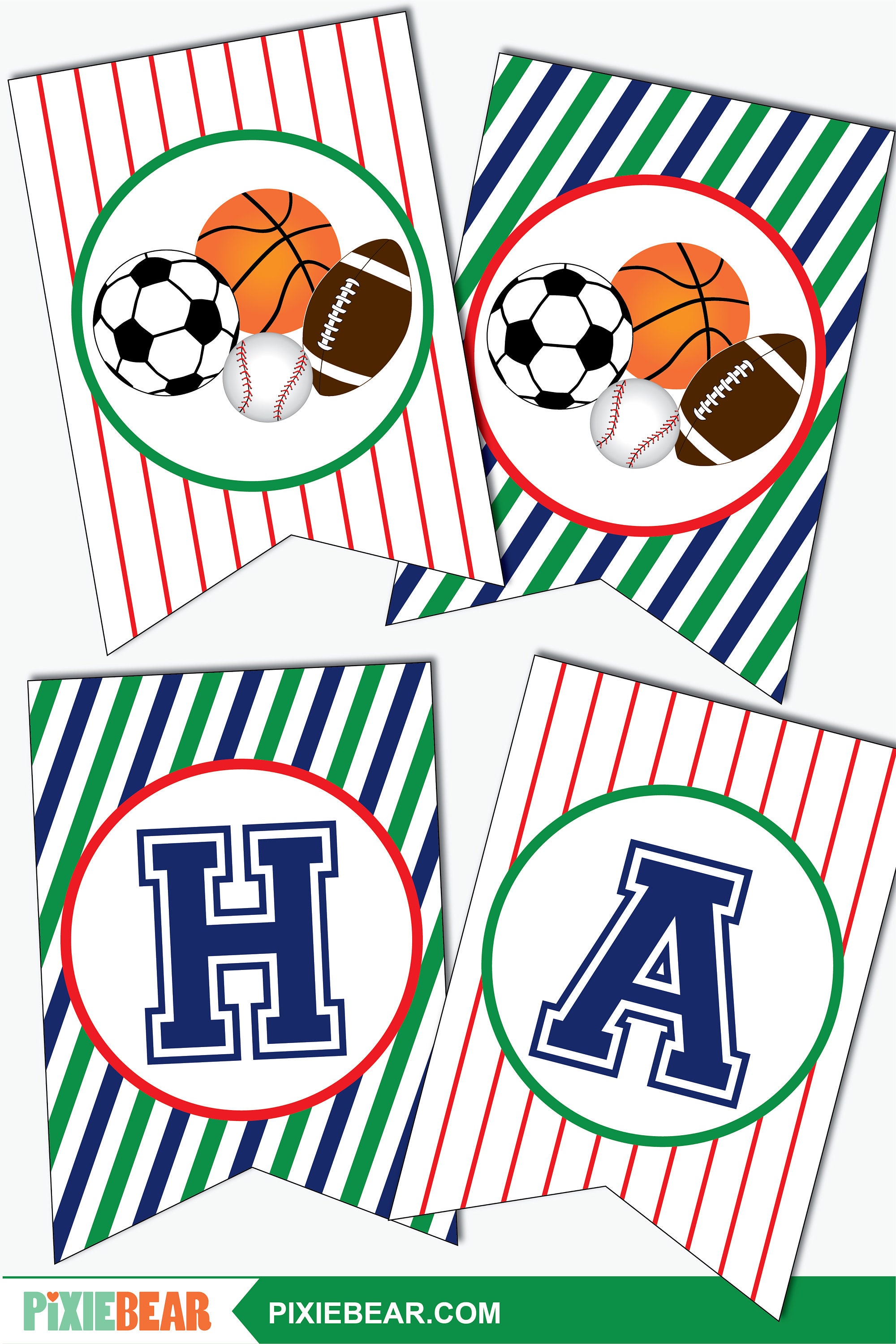 All Star Birthday Banner Printable Sport Banner for an All - Etsy Israel