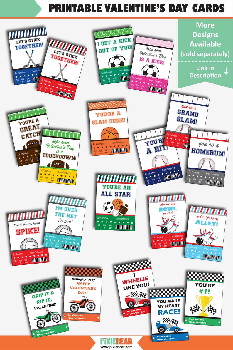 Music Valentine's Day Cards for Kids Printable Guitar - Etsy