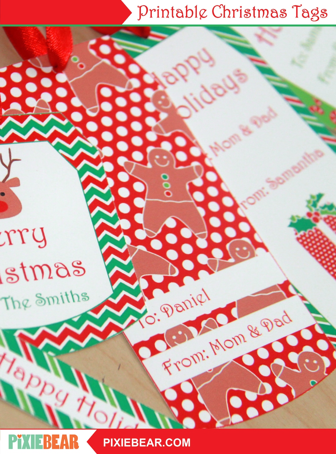 Editable Christmas Gift Tags, Printable Christmas Tags for Kids ...
