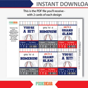 Baseball Valentines Cards for Kids, Baseball Valentines Day Card ...