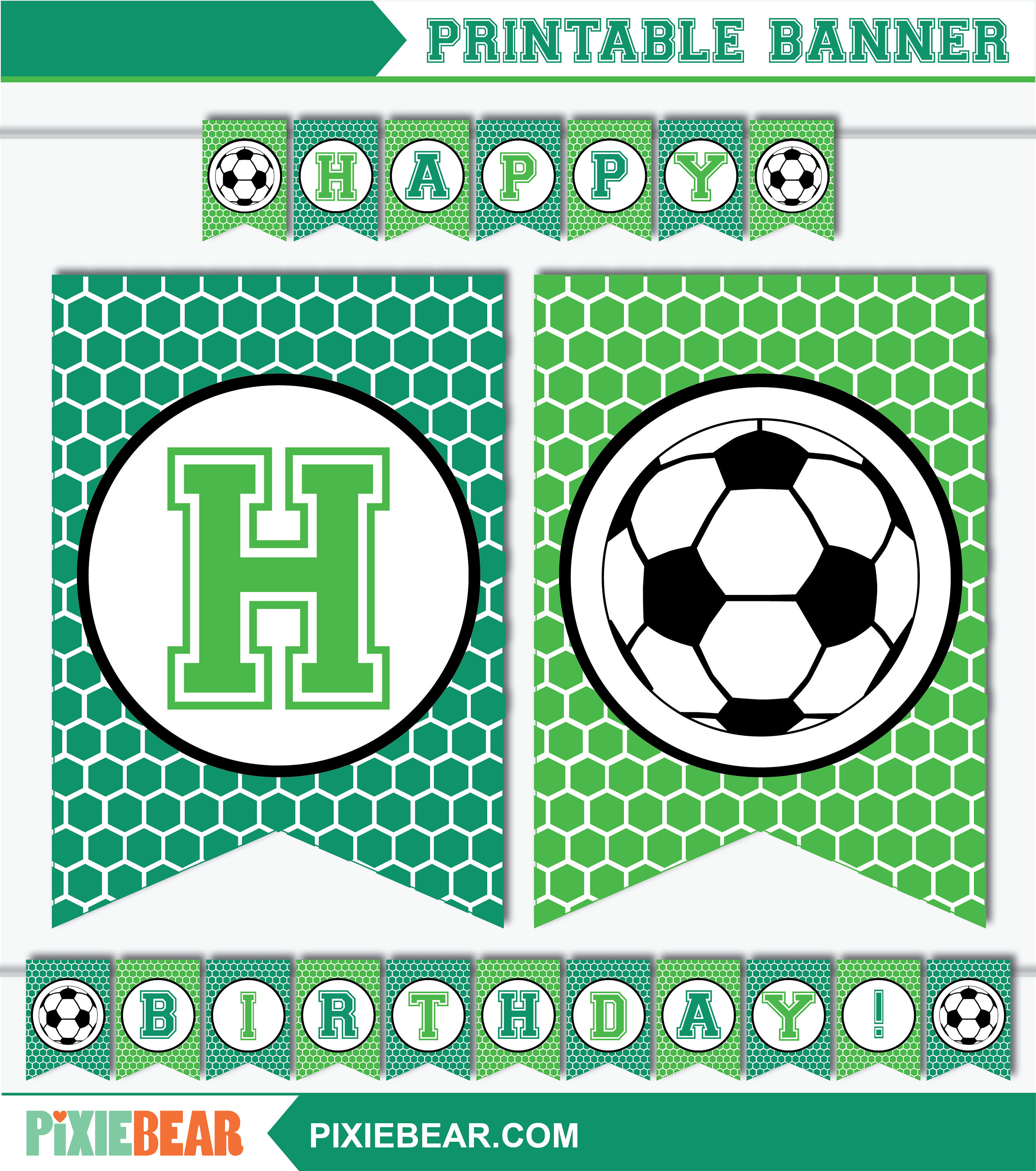 Soccer Banner Soccer Party Banner Soccer Birthday Banner | Etsy