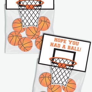 Basketball Thank You Tags Printable Basketball Favor Tags, Basketball ...