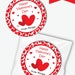 Valentine Heart Stickers for School Printable Valentine Labels for Kids ...