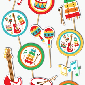Music Birthday Party Decorations Printable Music First Birthday Decor ...