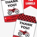 Dirt Bike Party Thank You Tags Printable Favor Tags for a Motorcycle ...