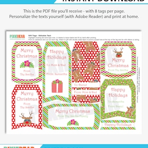 Printable Christmas Tags Christmas Gift Tags for Kids , Christmas ...