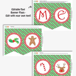 Merry Christmas Banner, Printable Christmas Party Banner, Christmas ...