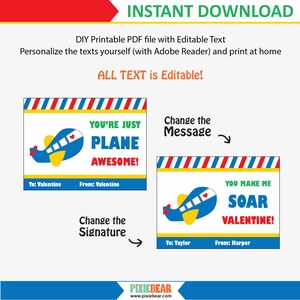 Transportation Valentine's Day Classroom Cards Printable Kids Valentine ...