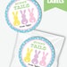 Easter Bunny Tails Labels Printable Easter Bunny Stickers - Etsy