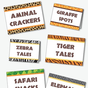 Safari Party Decorations Printable Jungle Birthday Decor | Etsy