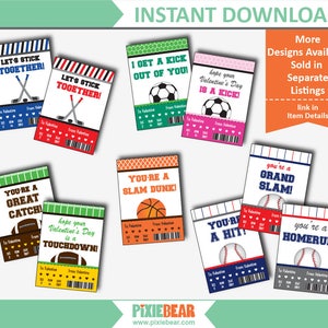 Baseball Valentines Cards for Kids, Baseball Valentines Day Card ...