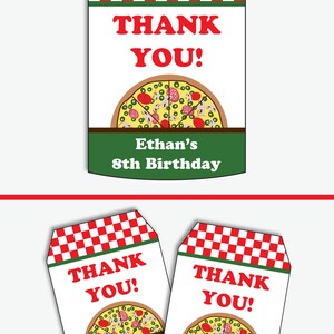 Pizza Party Favors Pizza Favor Tags Pizza Party Pizza | Etsy
