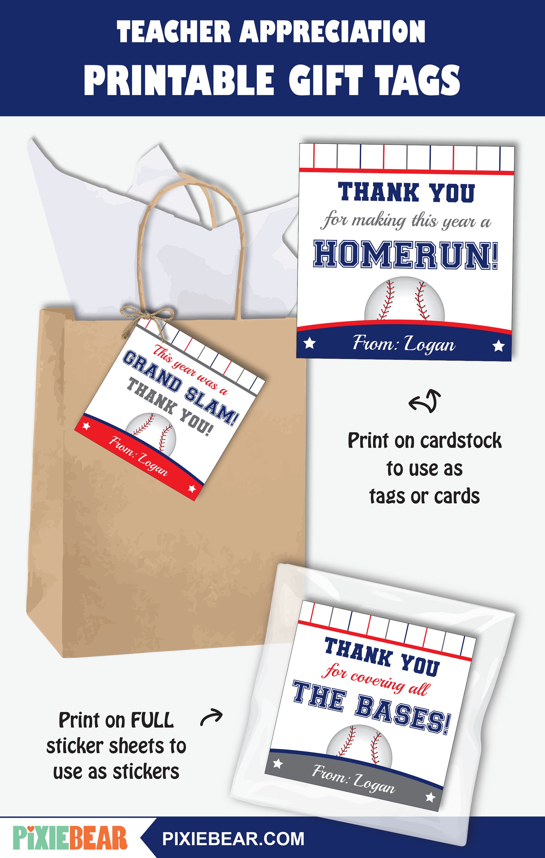 Baseball Teacher Appreciation Tag Printable Baseball Coach - Etsy Israel