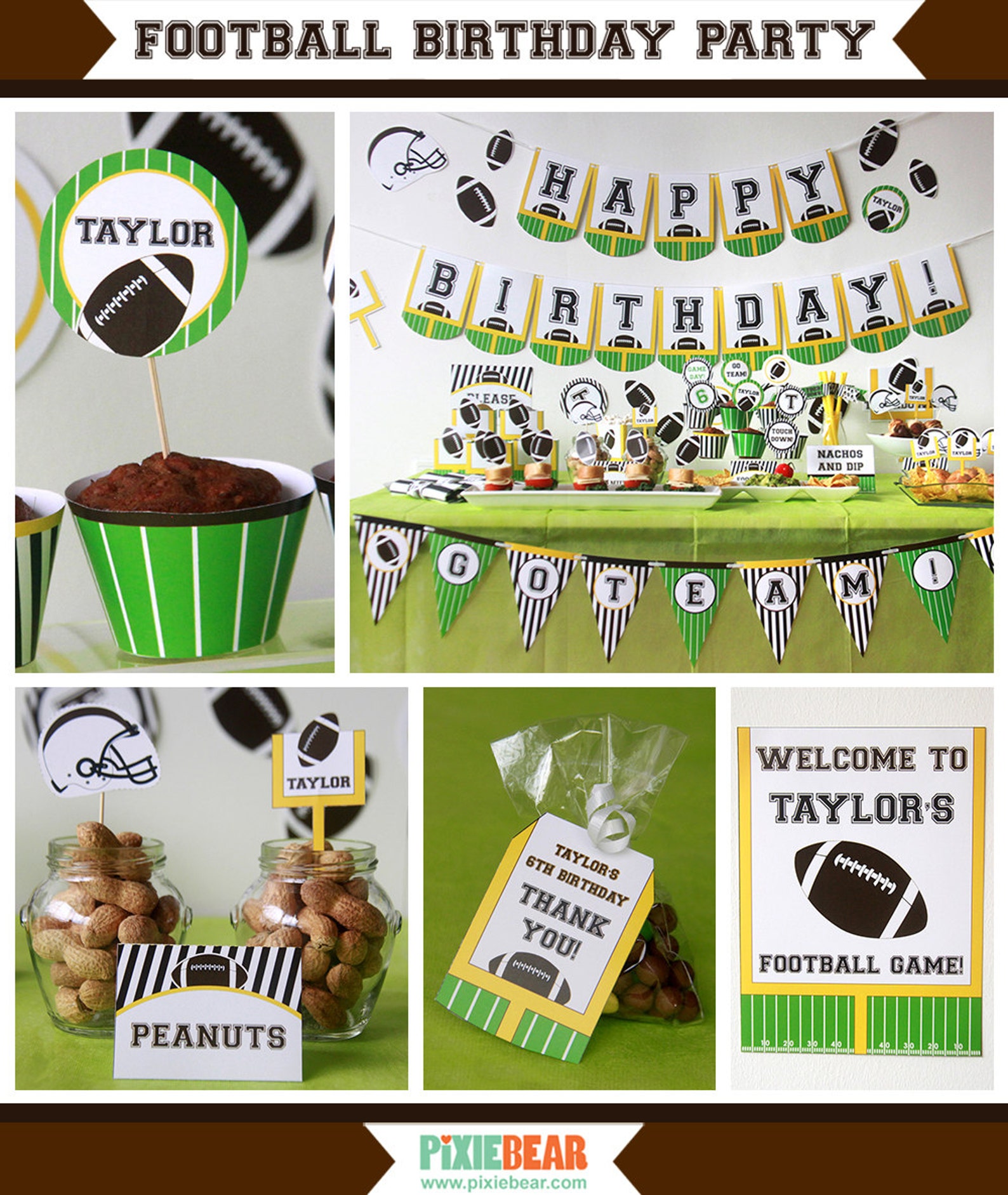 Football Birthday Football Party Tailgate Party Football - Etsy
