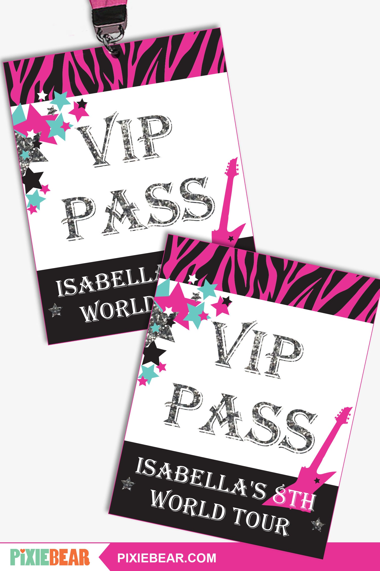 Diy Rock Star Vip Pass