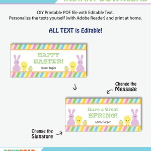 Easter Treat Bag Toppers Printable Easter Treat Toppers for | Etsy