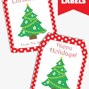 Christmas Tree Tags Printable Christmas Gift Tags for Kids ...