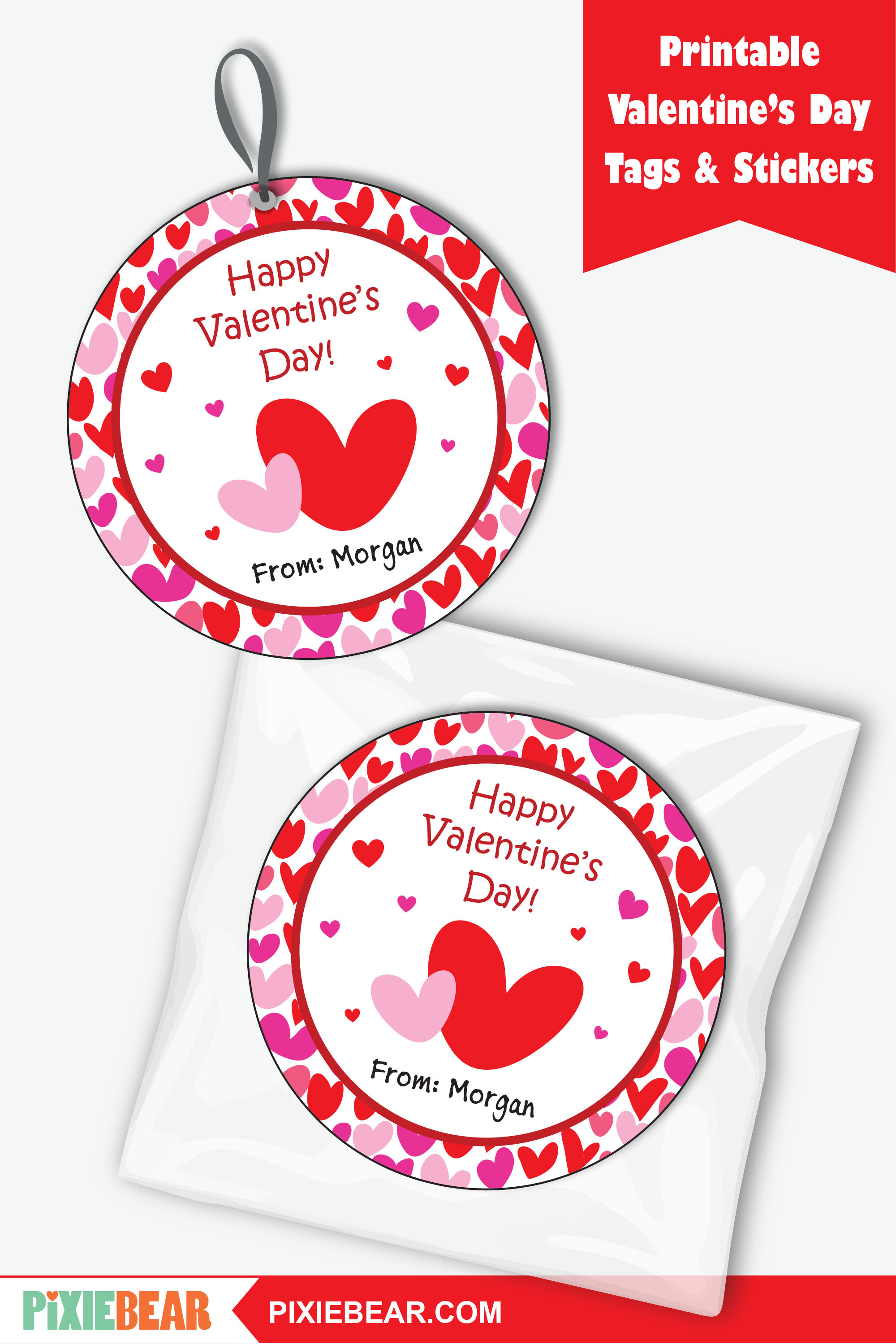 Valentines Day Heart Stickers for Kids' Classroom | Etsy