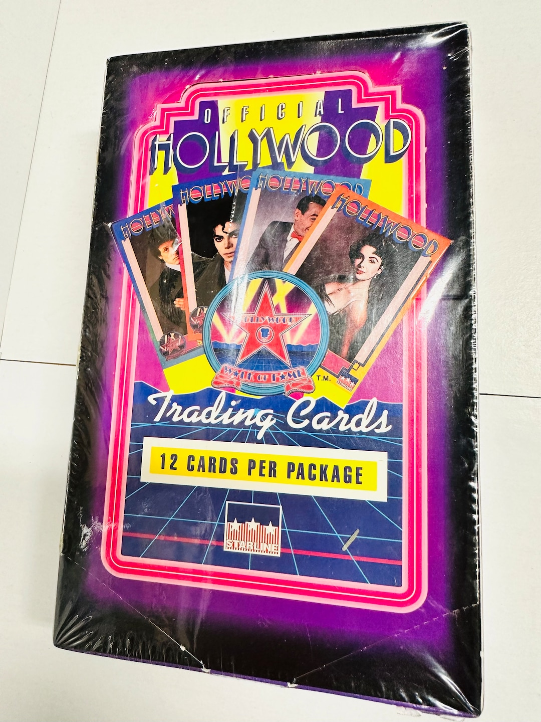 Hollywood Movie Stars Tracking Cards 36 Packs Factory Sealed Box 1992 ...