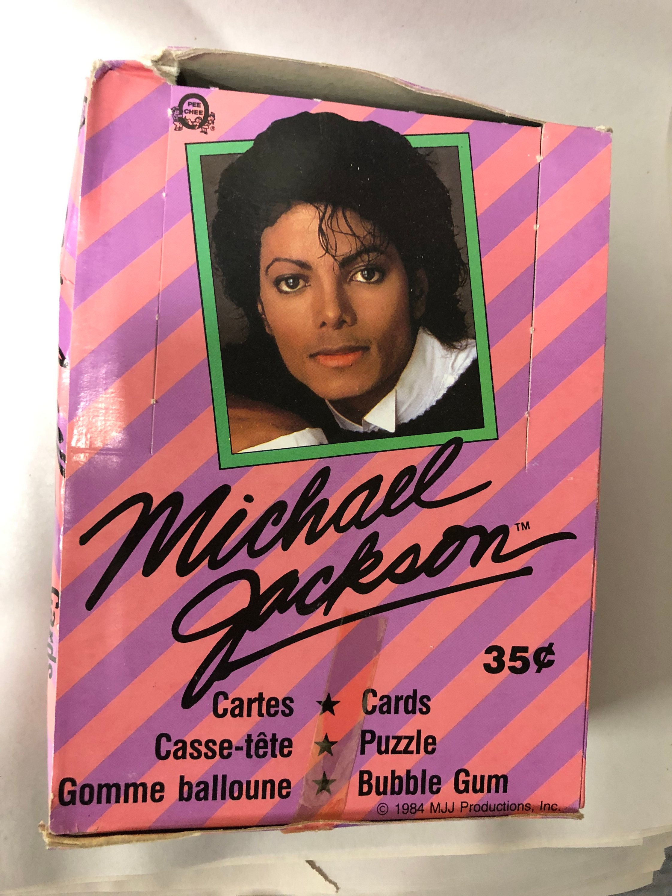 Michael Jackson Rare Opc Canadian Version Cards 36 Packs Box 1984 - Etsy