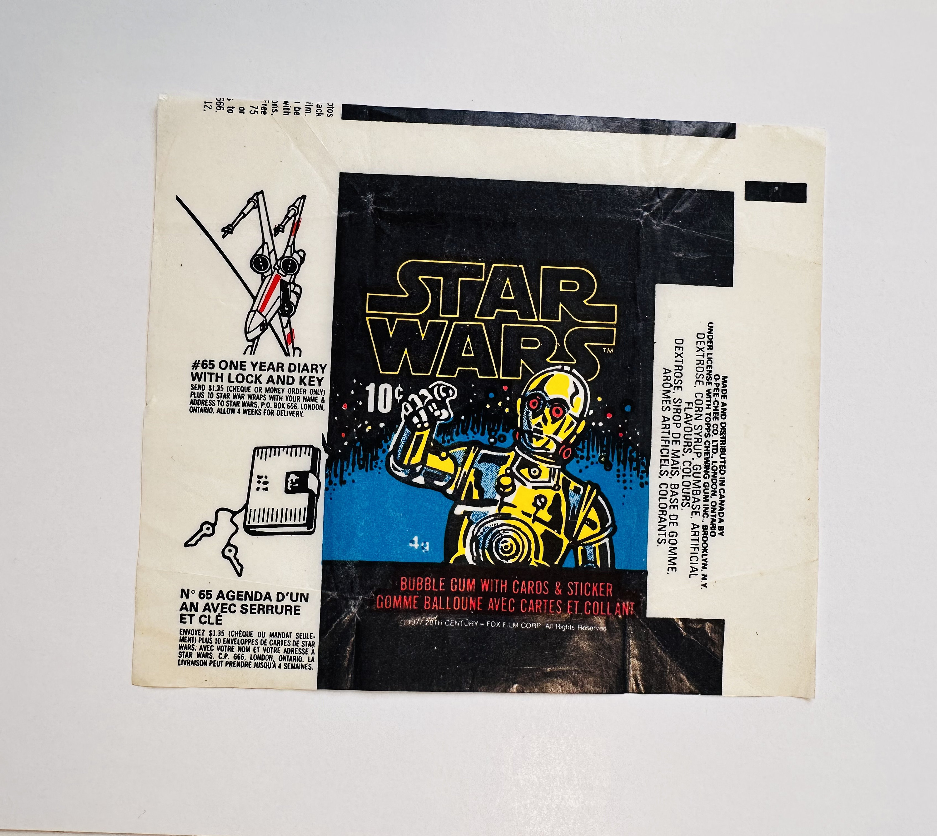 Star Wars Series 1 Rarer Canadian Version Opc Wrapper 1977 - Etsy