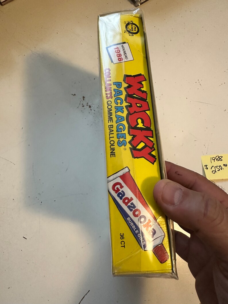 Wacky Packages Rare Opc Canadian Version Cards 36 Packs Box 1988 - Etsy