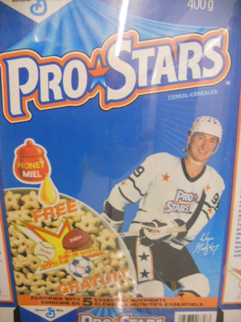 Wayne Gretzky Pro Stars Rare Flat Cereal Box 1980s - Etsy