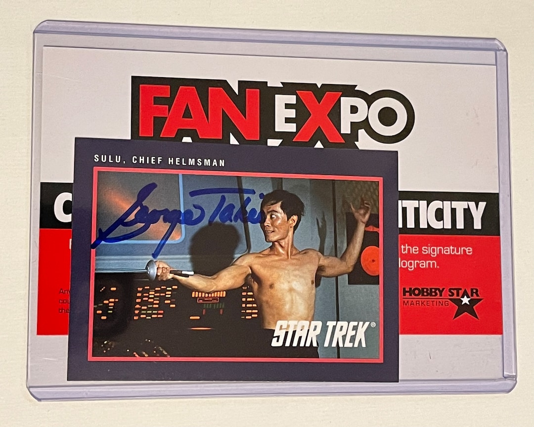 Star Trek Sulu George Takei Signed in Person Autograph Card With ...