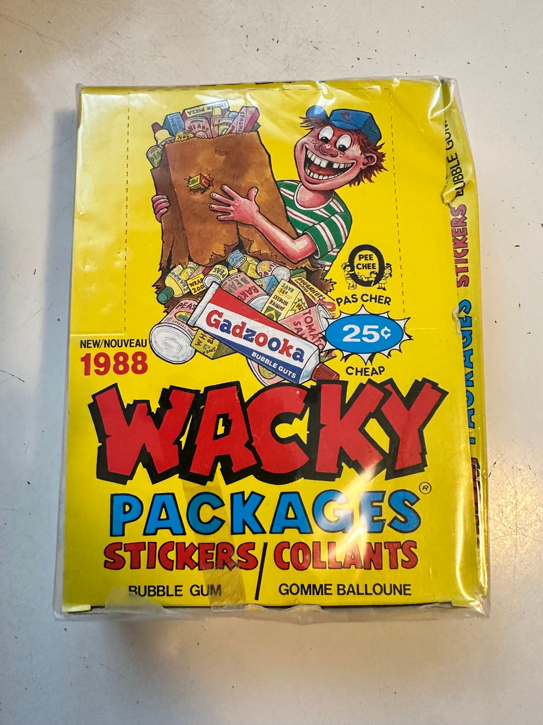 Wacky Packages Rare Opc Canadian Version Cards 36 Packs Box 1988 - Etsy