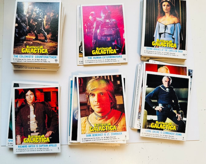 Battlestar Galactica Original Cards Set 1978 - Etsy