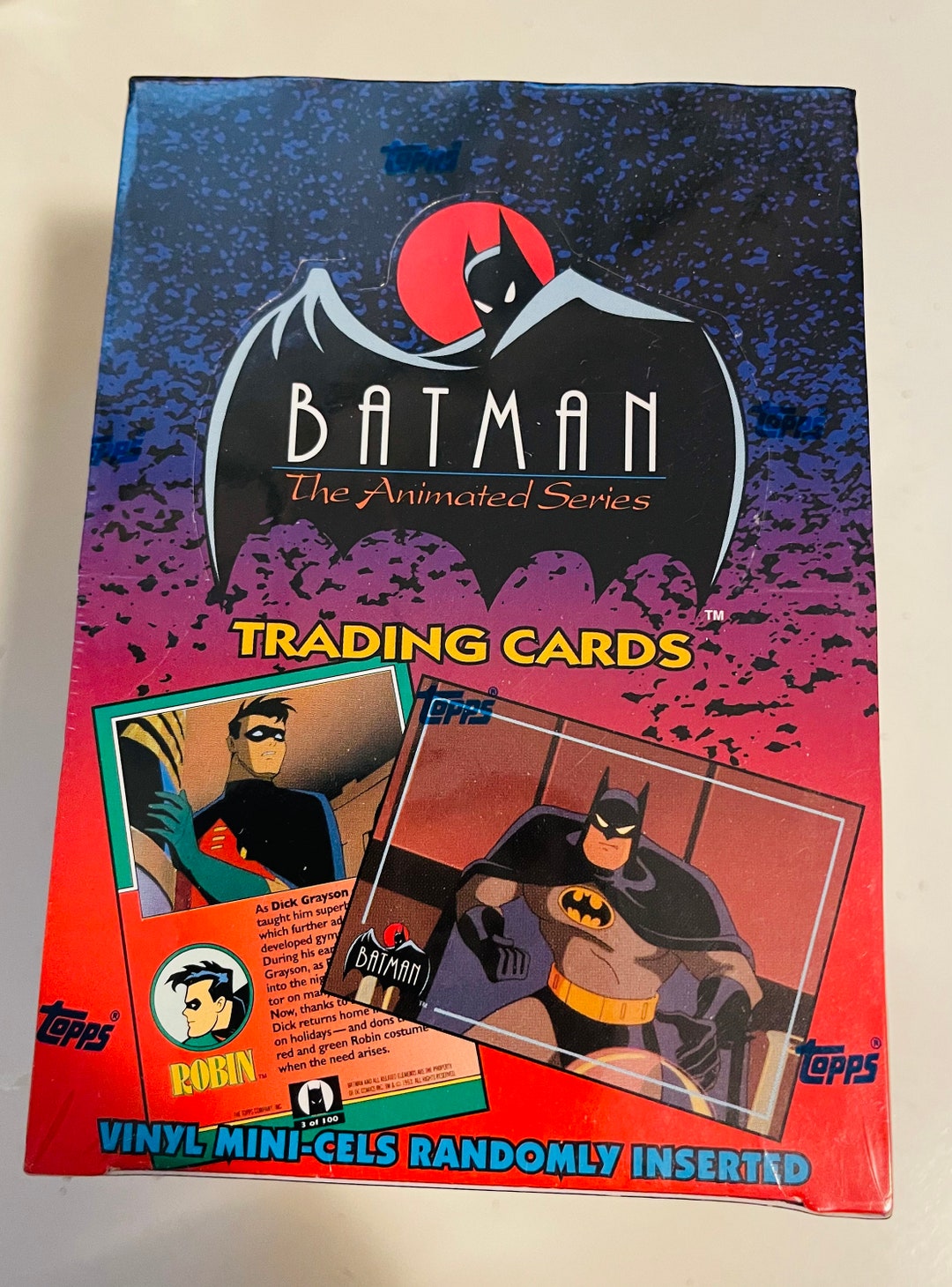Batman Animated TV Series Rare Cards 36 Packs Factory Sealed Box 1993 ...