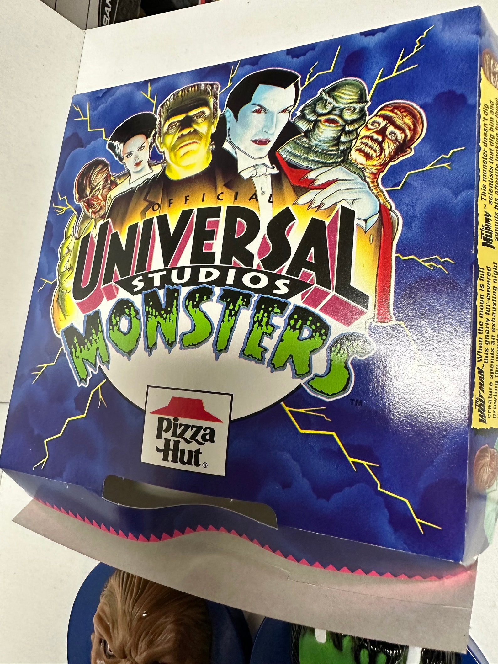 Universal Monsters Rare Pizza Hut Food Promotion Display Box With 3 Cup ...