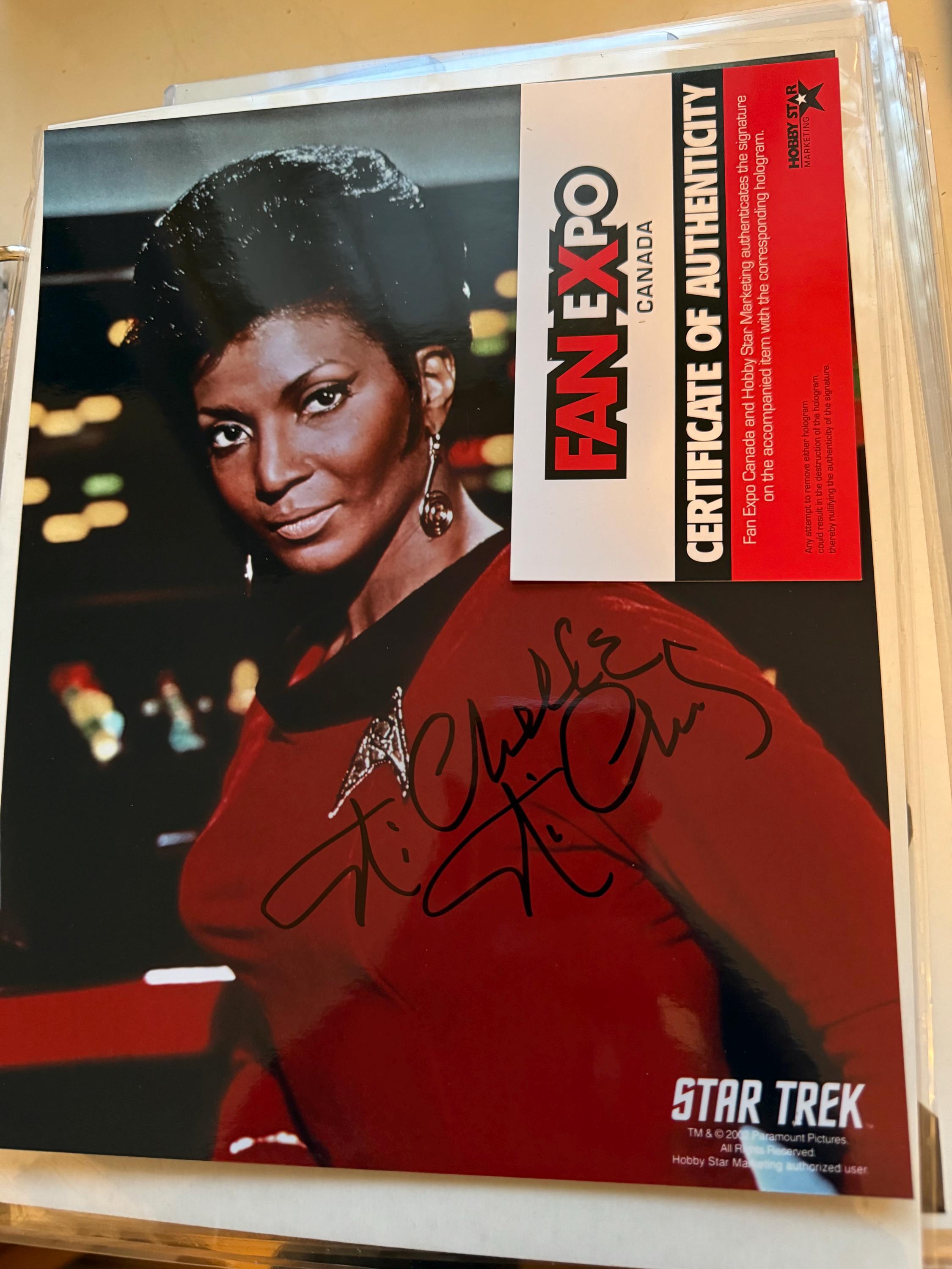 Nichelle Nichols Autographed Star Trek 8x10 Photo With COA - Etsy