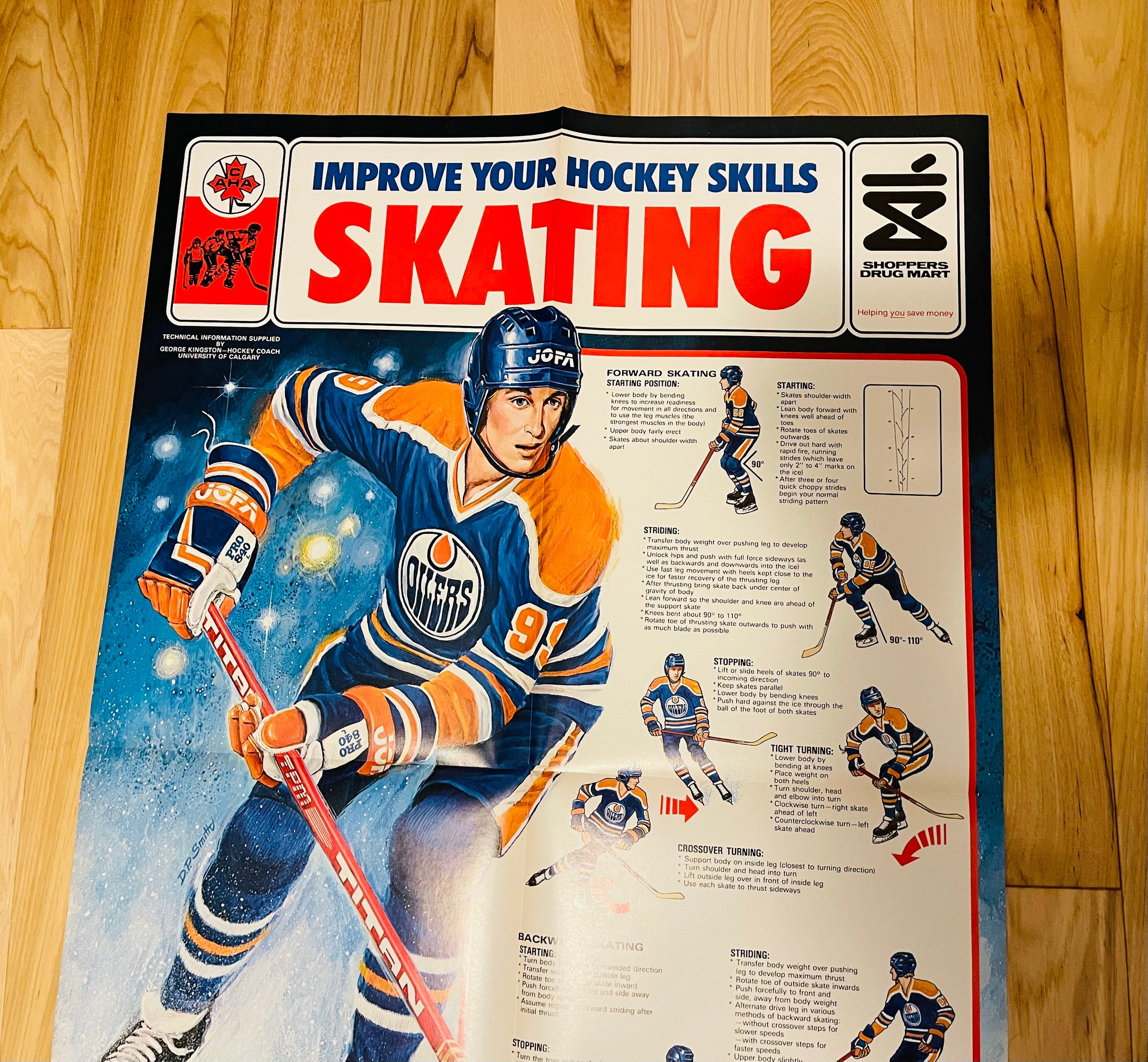 Wayne Gretzky Hockey Rare Gaming Skills Large Poster 1981, 24x36 Size ...