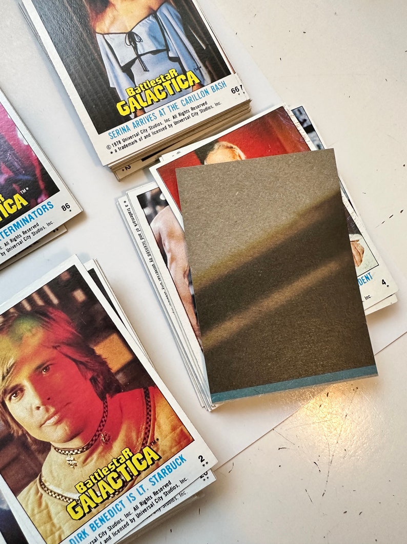 Battlestar Galactica Original Cards Set 1978 - Etsy
