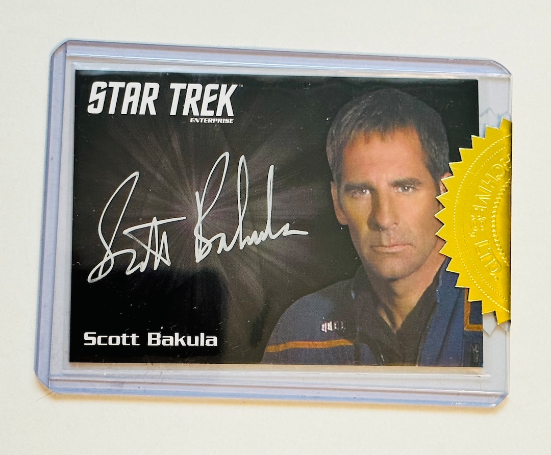 Star Trek Scott Bakula Rare Autograph Insert Card Certified - Etsy