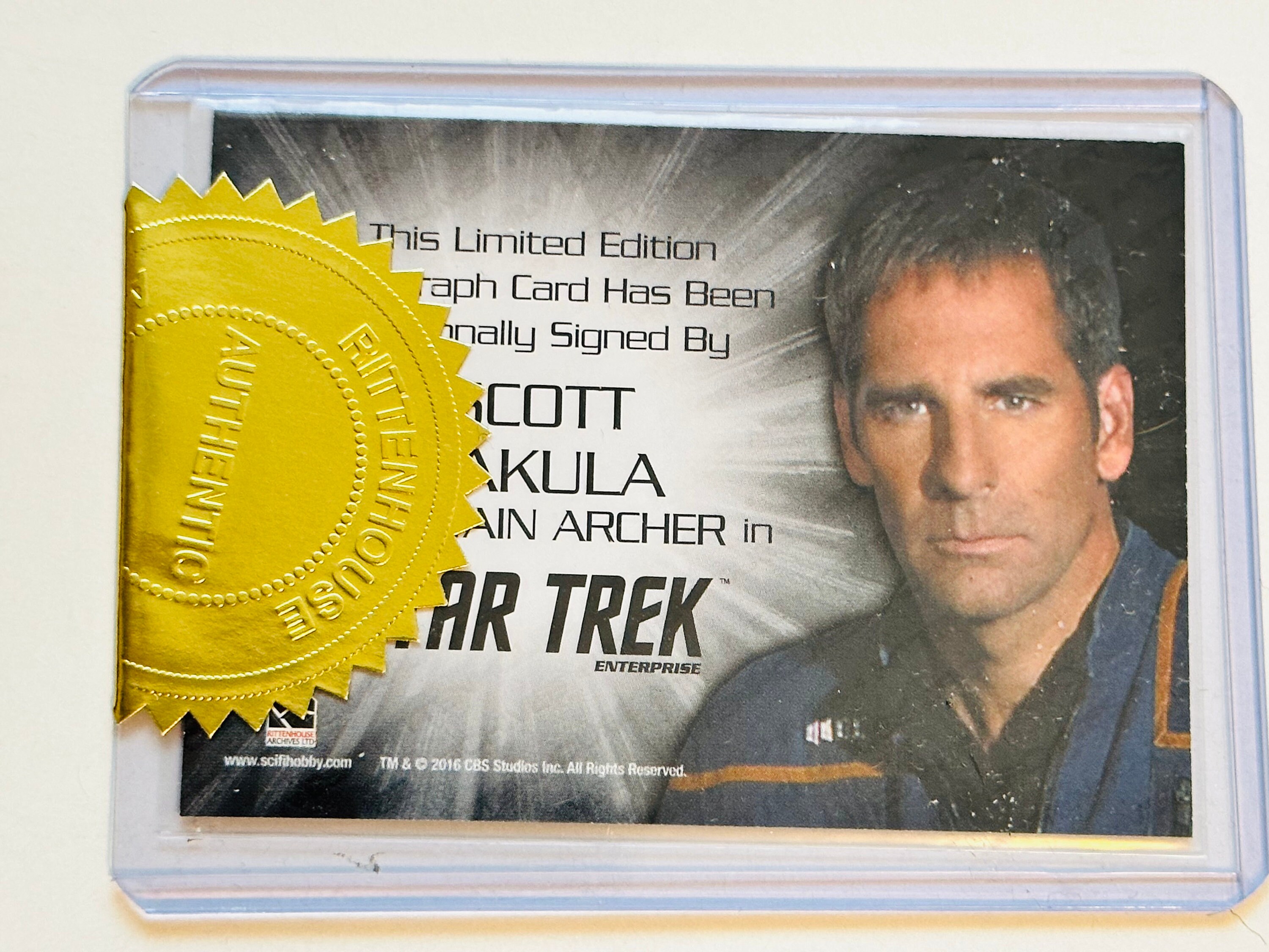 Star Trek Scott Bakula Rare Autograph Insert Card Certified - Etsy