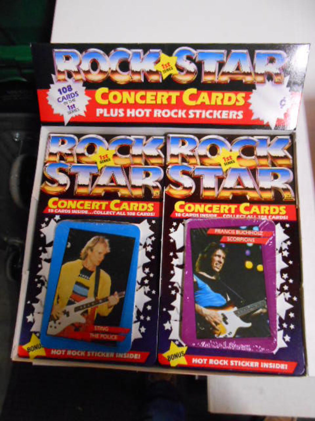 Rock and Roll Star Concert Cards Rare Vintage Full Box 1985 - Etsy